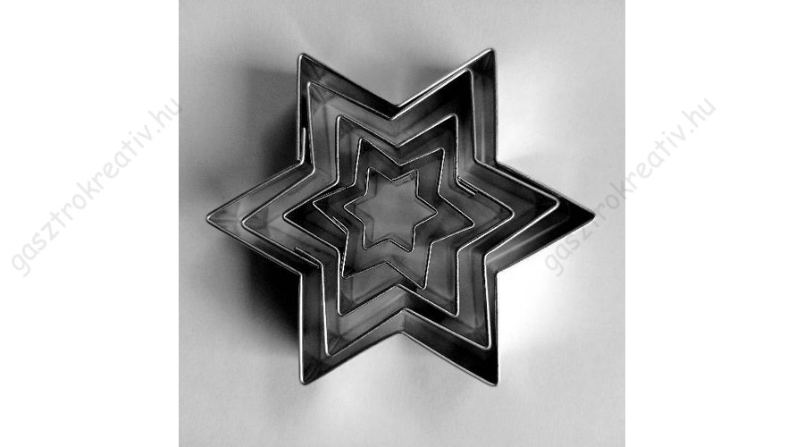 Csillag sütikiszúrók 5 db-os kiszúró készlet - 550 féle forma ...