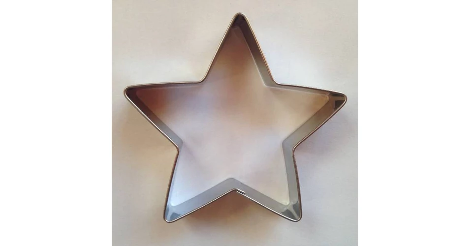 Nagy csillag sütikiszúró forma 5 ágú 11,2 x 11,2 cm - 550 féle forma ...